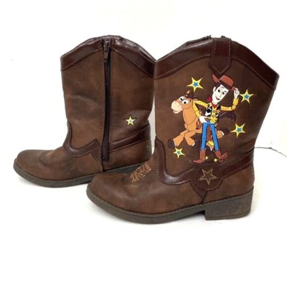 Disney | Shoes | Toy Story Disney Pixar Cowboy Boots Kids 1 Woody ...